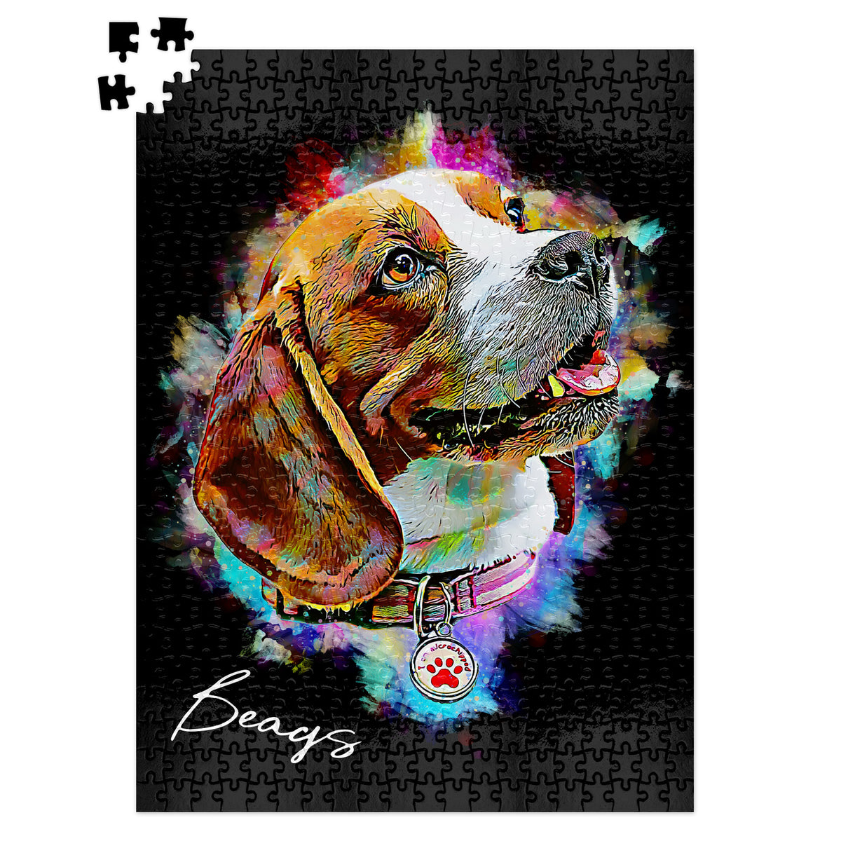 Custom Pet Photo Jigsaw Puzzle – Personalized Puzzle Gift for Pet Lovers – PoochPrints